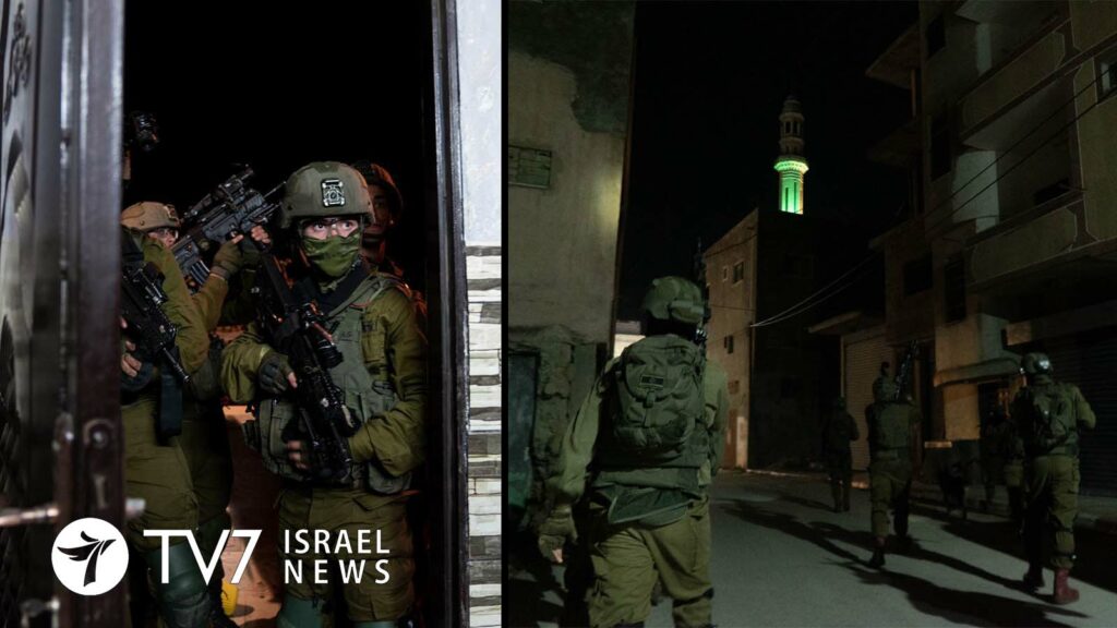 Major Israeli counter-terror raid in Nablus - TV7 Israel News